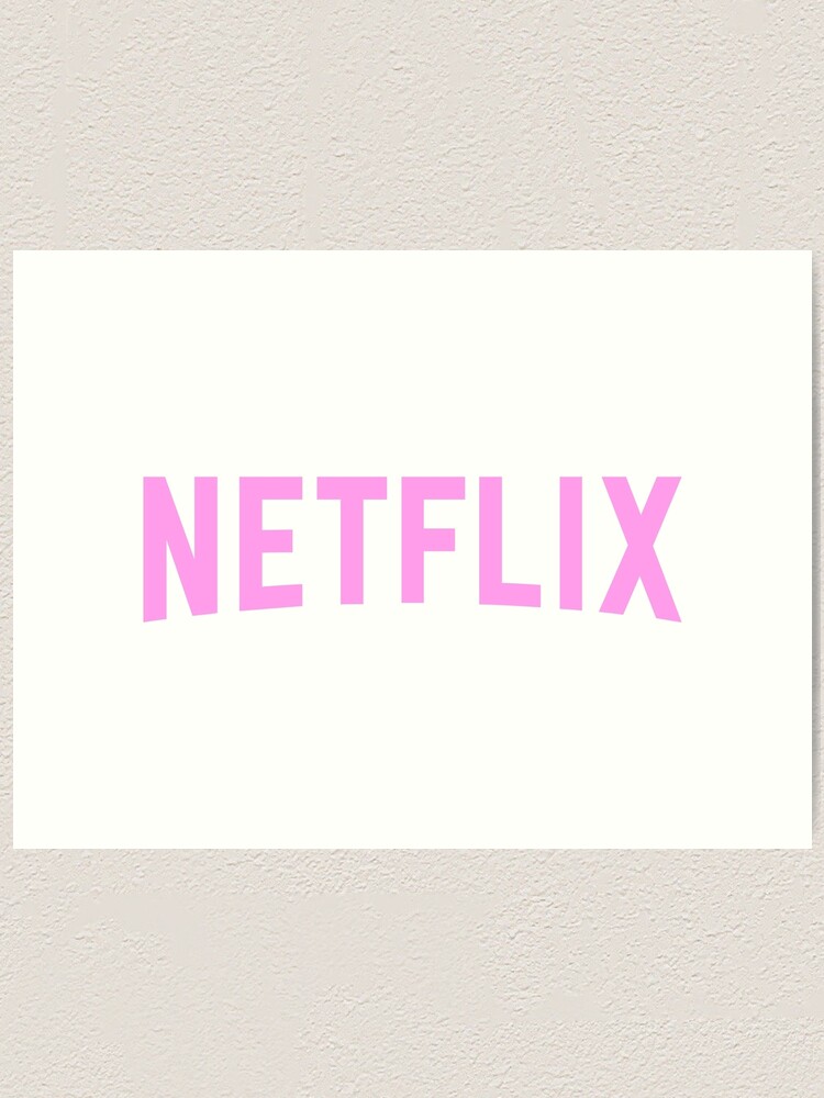"Netflix pastel pink logo " Art Print by SecretNami | Redbubble