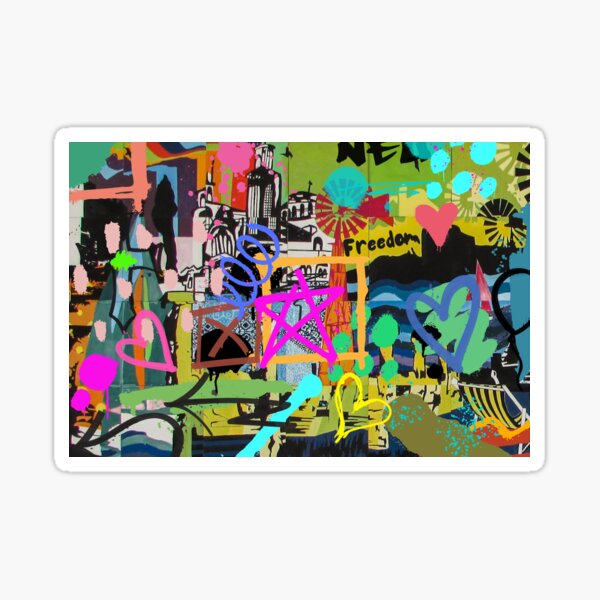 "Freedom Graffiti" Sticker for Sale by GasconyPassion | Redbubble