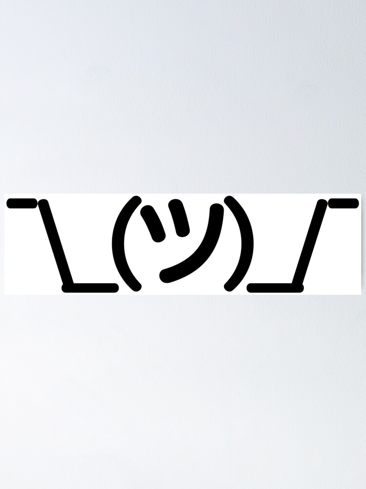 "IDK Text Emoji Face" Poster for Sale by Biochao | Redbubble