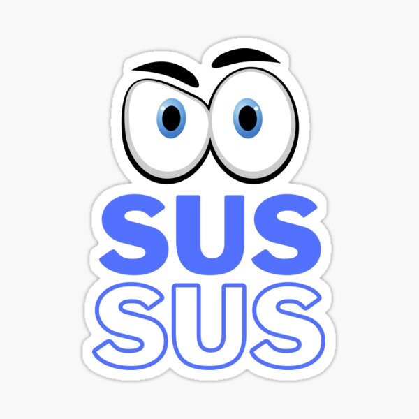 "suspicious" Sticker for Sale by Bhorestha | Redbubble