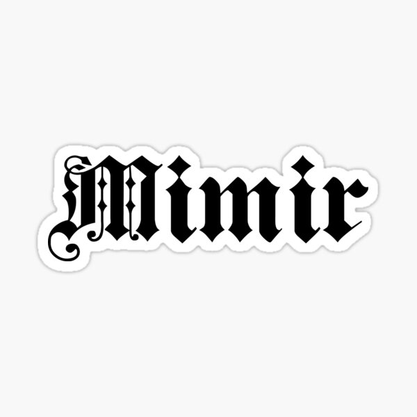 "Mimir" Sticker by FireWolfNath | Redbubble
