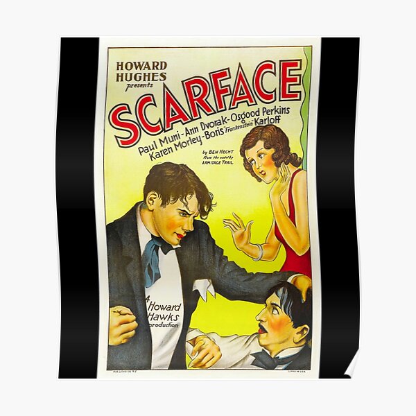 "Scarface Sticker" Poster for Sale by deestell | Redbubble