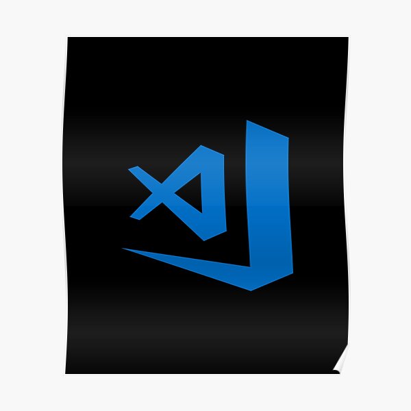 "VS Code Logo" Poster by ClassyGeek1 | Redbubble