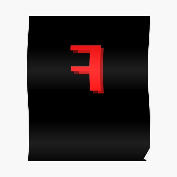 Póster «Letra F al revés» de Kokumbertees | Redbubble