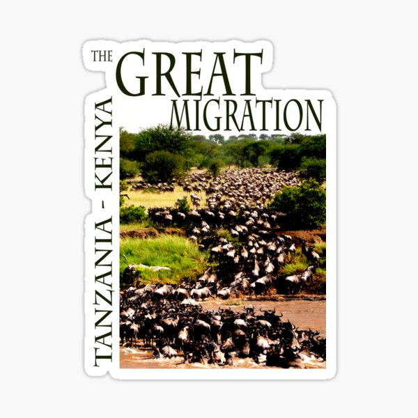 "The great migration" Sticker for Sale by maarifa | Redbubble