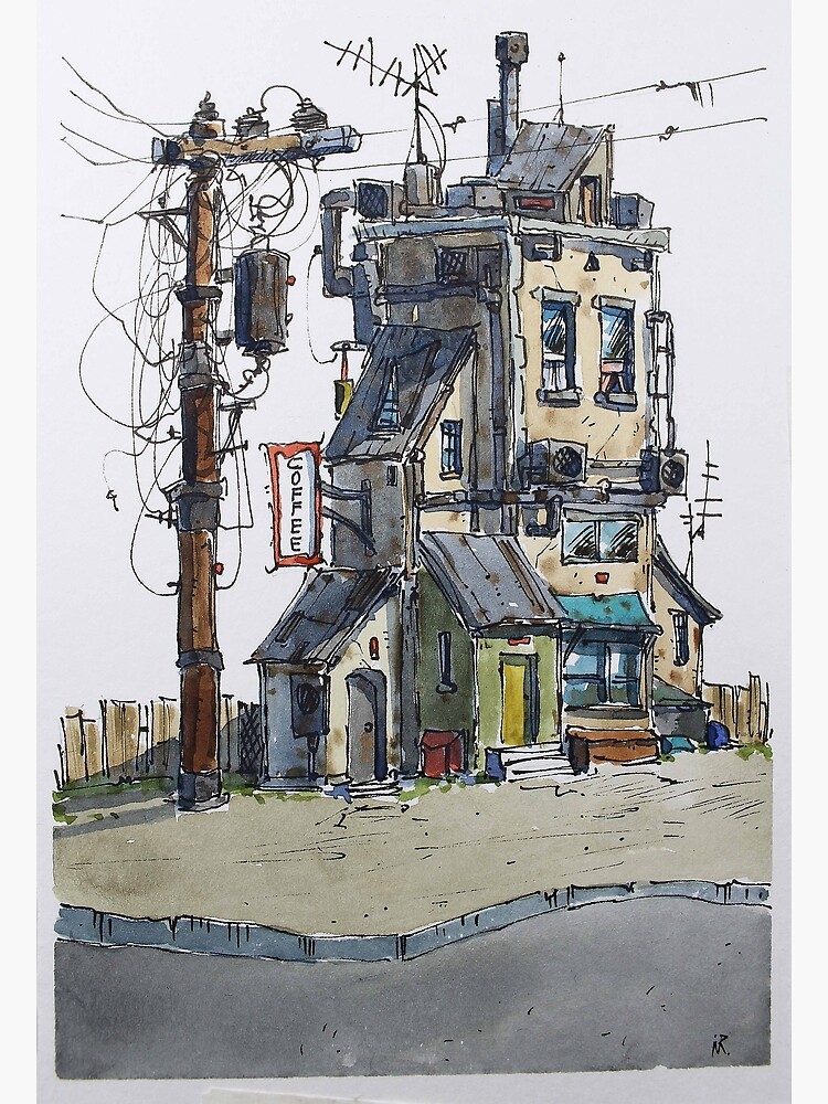 "Line and wash By Nil Rocha" Poster for Sale by NilRochaArt | Redbubble