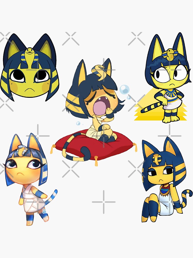 "Ankha pack sticker" Sticker for Sale by The-leader | Redbubble