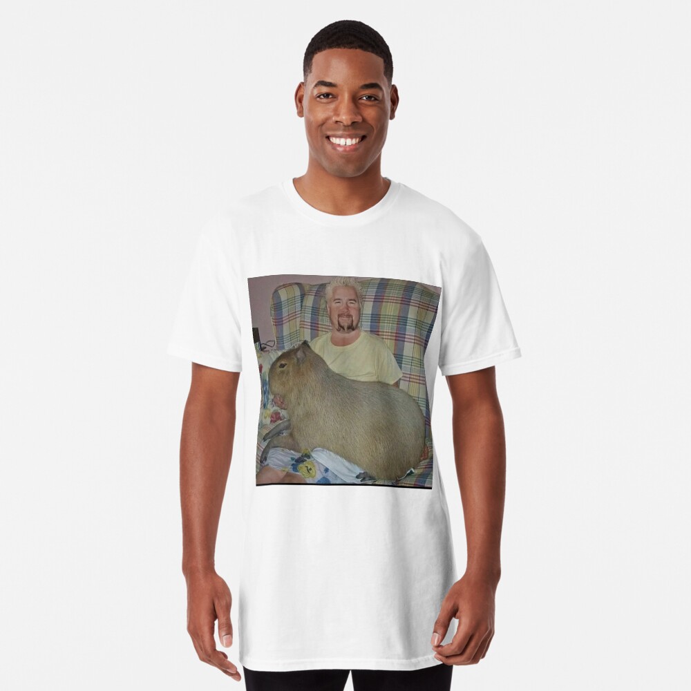 "guy fieri with capybara" Poster for Sale by Mr. Meatball | Redbubble