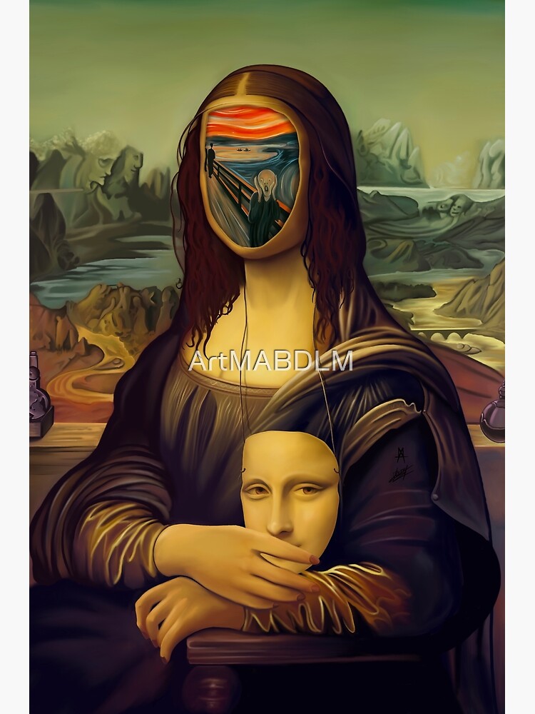 "The cry of the Mona Lisa" Art Print by ArtMABDLM | Redbubble