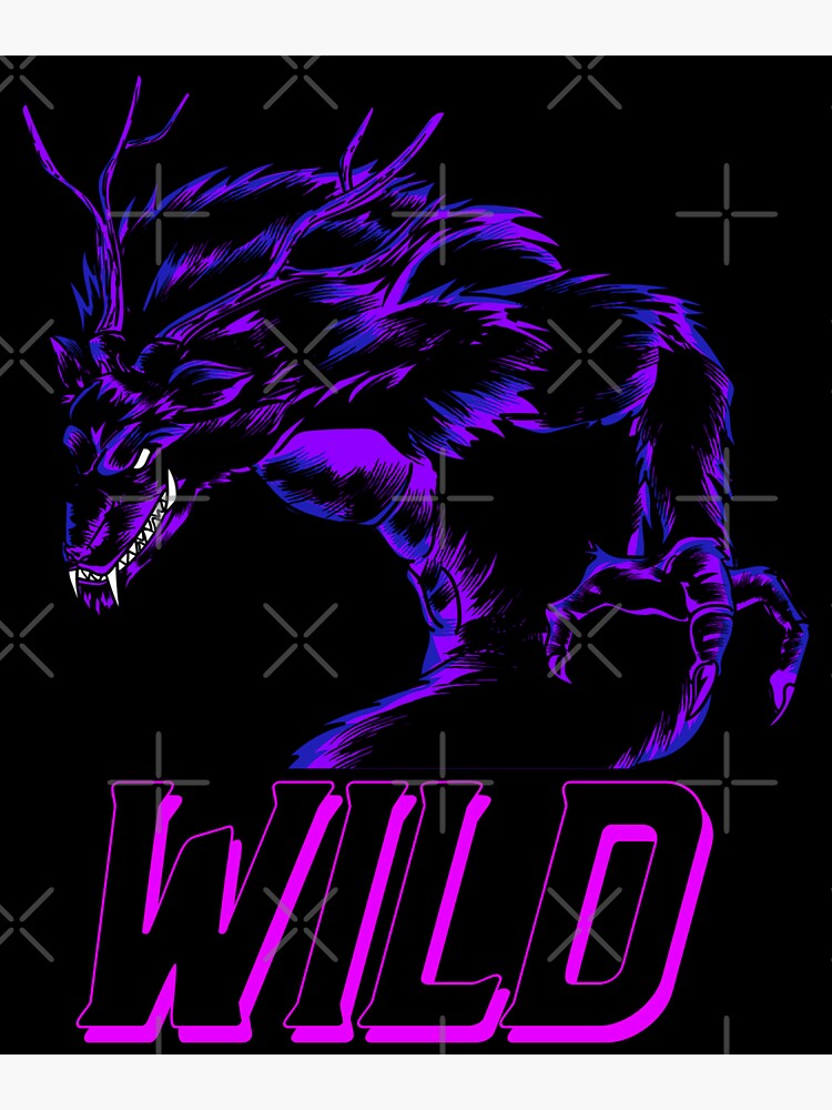 "Purple Wolf" Sticker by narilex | Redbubble