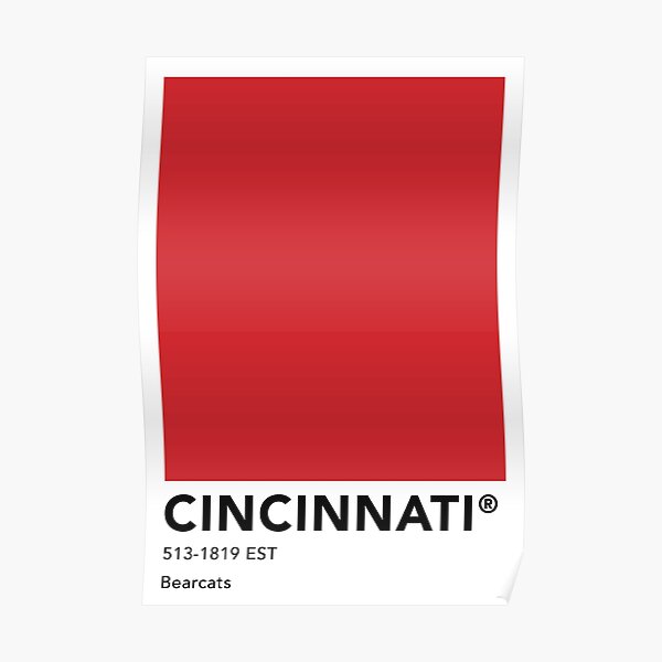 "CINCINNATI PANTONE" Poster for Sale by fmariem1 | Redbubble