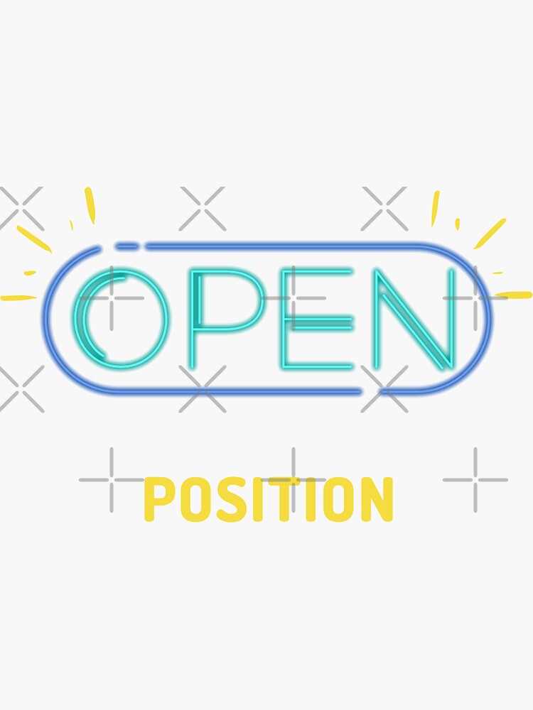 "Open Position artwork 2" Sticker for Sale by TraderShirts | Redbubble
