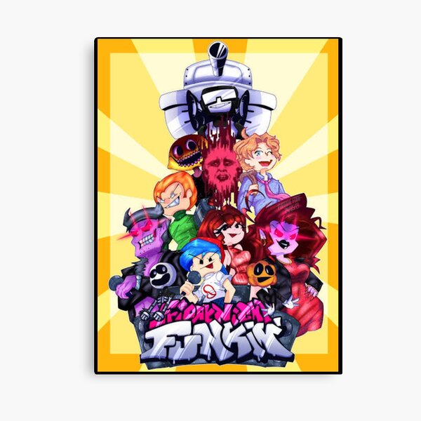 "Friday Night Funkin Newgrounds" Canvas Print for Sale by Inkrebel ...