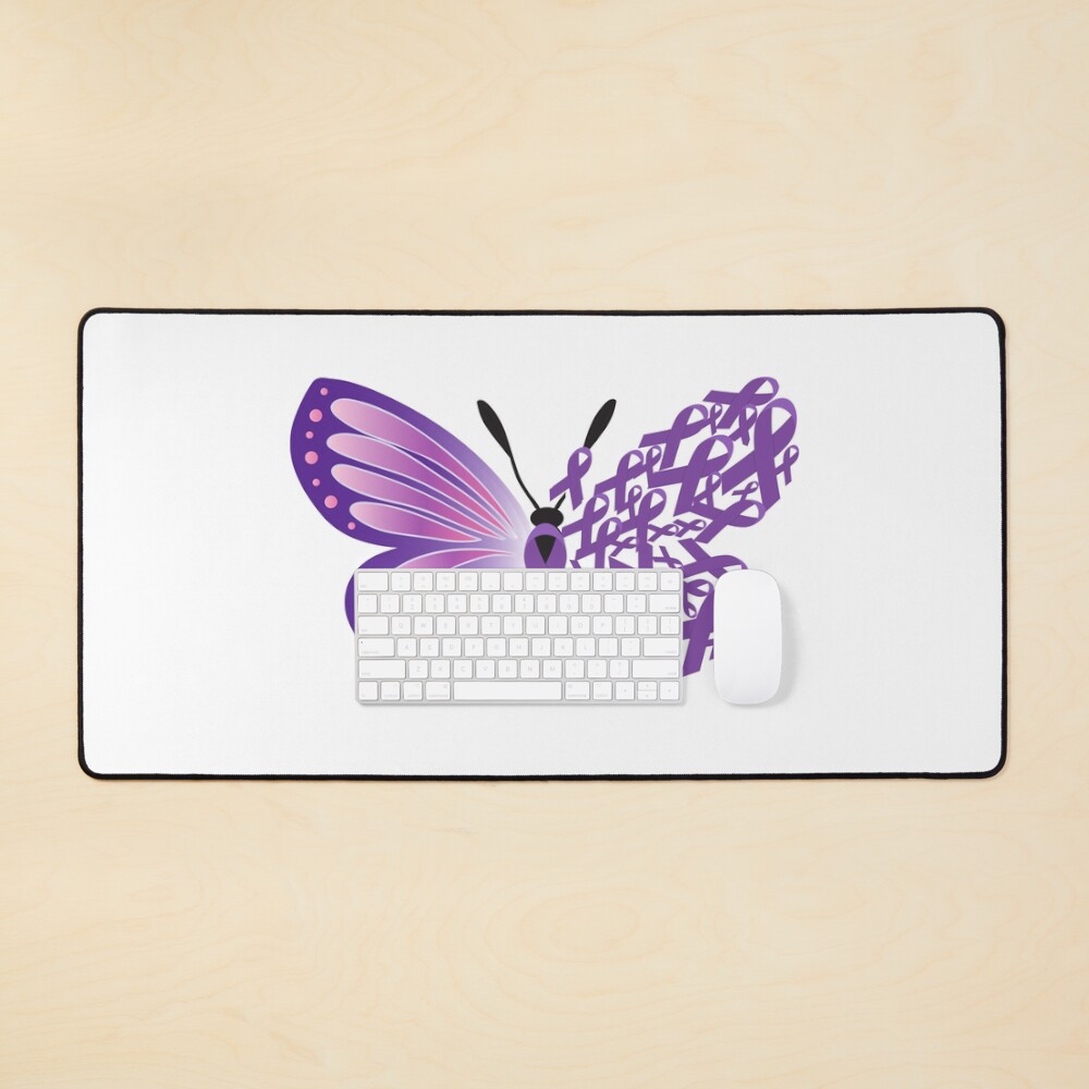 "Purple Butterfly Emoji Cute Kawaii Epilepsy Awareness,Epilepsy Gifts ...