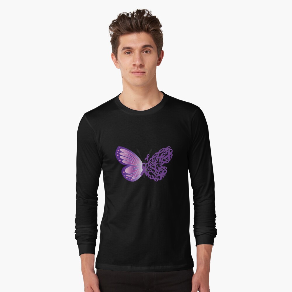 "Purple Butterfly Emoji Cute Kawaii Epilepsy Awareness,Epilepsy Gifts ...