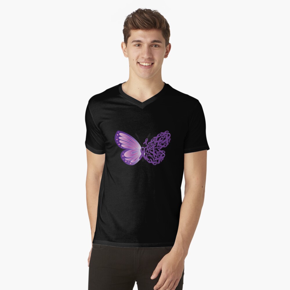 "Purple Butterfly Emoji Cute Kawaii Epilepsy Awareness,Epilepsy Gifts ...