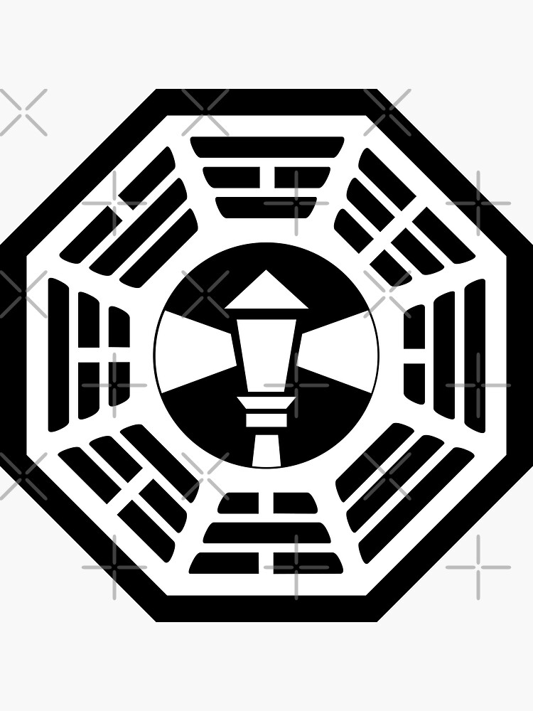 "Lost - Dharma Initiative - The Lamp Post" Sticker for Sale by john-ki ...