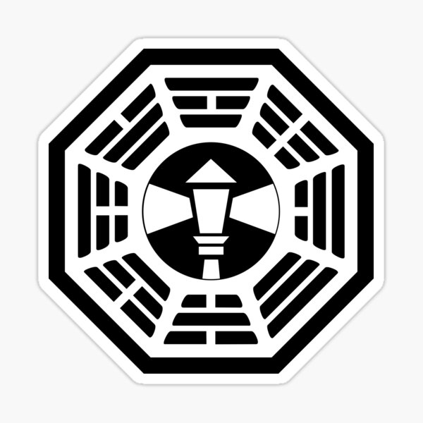 "Lost - Dharma Initiative - The Lamp Post" Sticker for Sale by john-ki ...