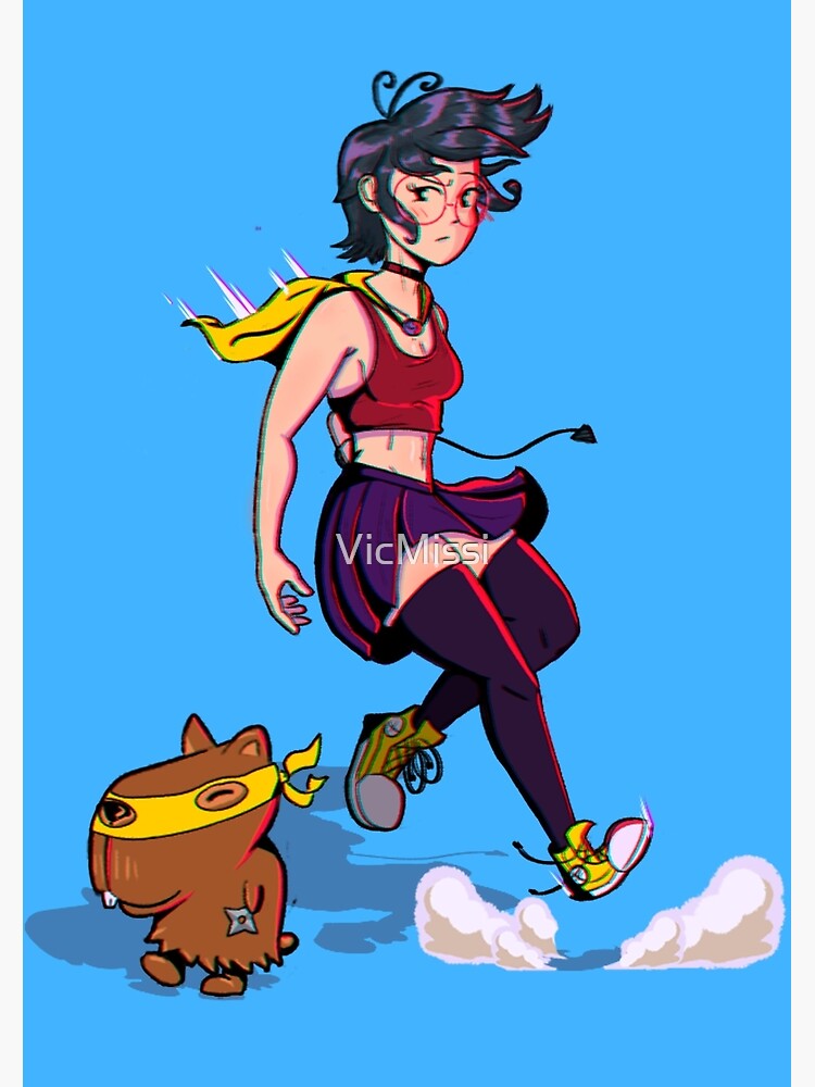 " Duo of super heroes Tuli and Afonso the Capybara ninja" Art Print for ...