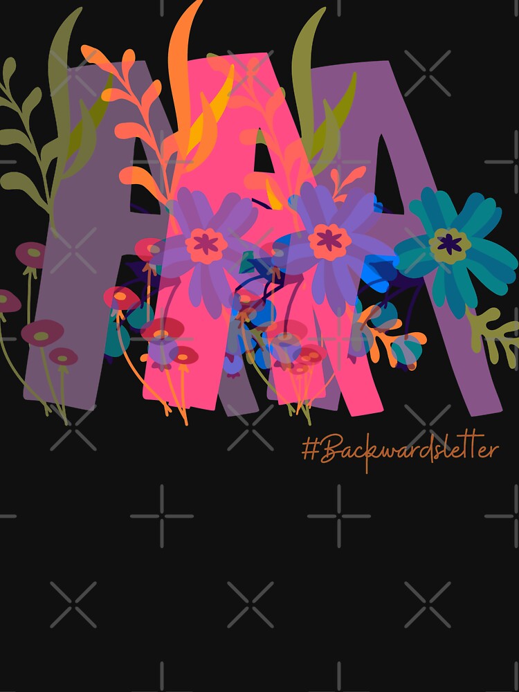 "Backwards letter - letter A illustration" T-shirt for Sale by llon ...