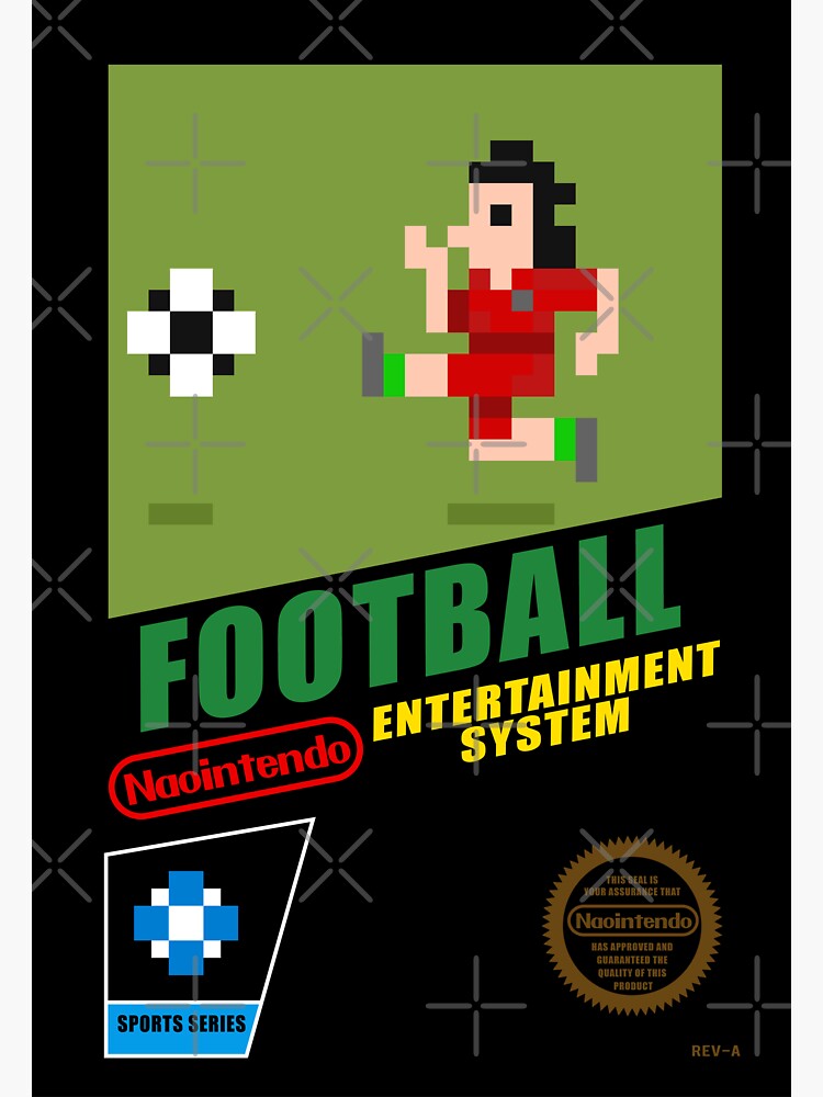"8-bit Football Videogame" Sticker by prometheus31 | Redbubble
