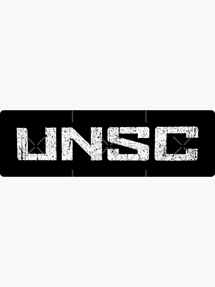 "UNSC" Sticker for Sale by huckblade | Redbubble