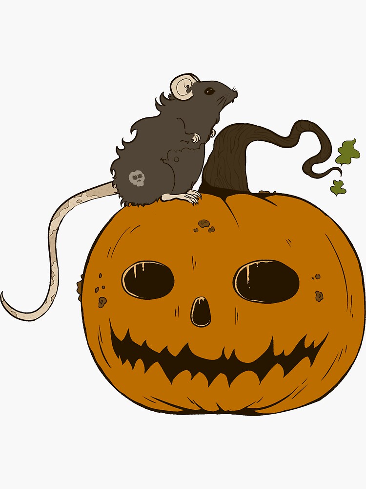 "Halloween Rat" Sticker for Sale by Ratgut | Redbubble