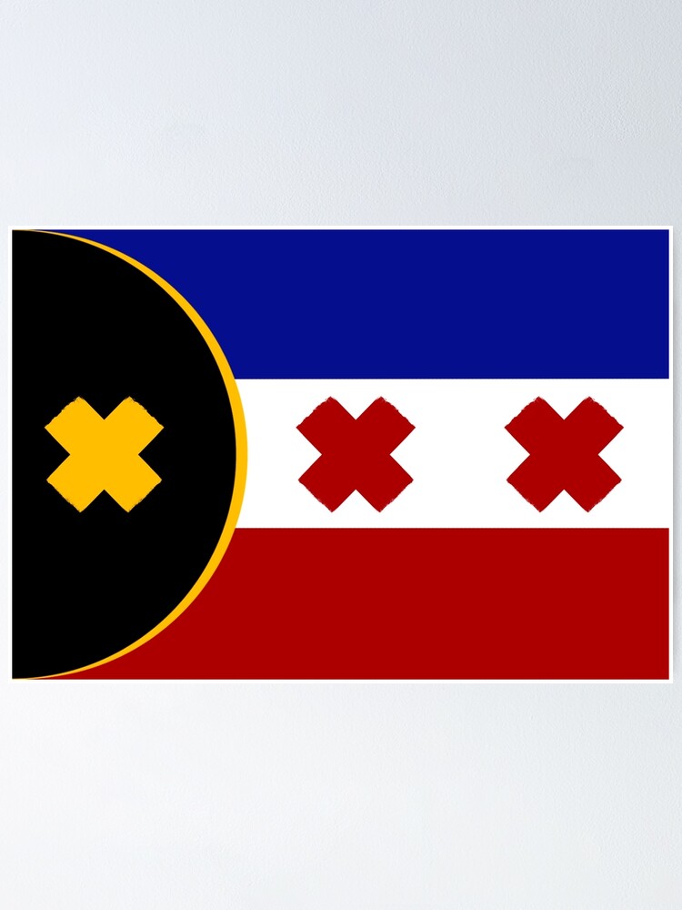 "L'Manburg Flag Dream SMP" Poster by MaehemDesigns | Redbubble
