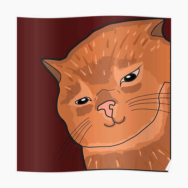 "Süße Zeichnung von Meme Cat (bei dieser Katze lief alles wie geplant ...