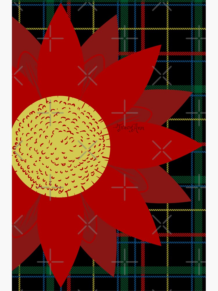 "Pointy Poinsettia!" Sticker for Sale by TcMacDesigns | Redbubble