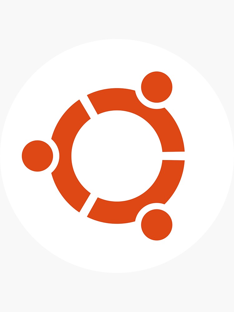 "Ubuntu LOGO" Sticker by rudash | Redbubble