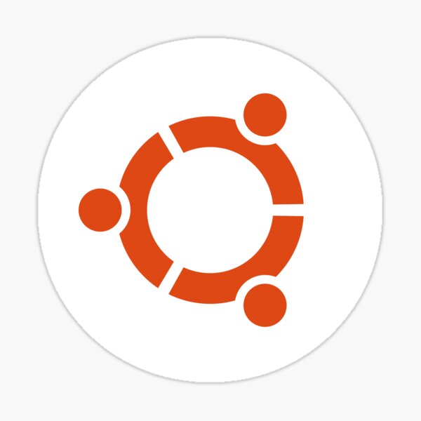 "Ubuntu LOGO" Sticker by rudash | Redbubble