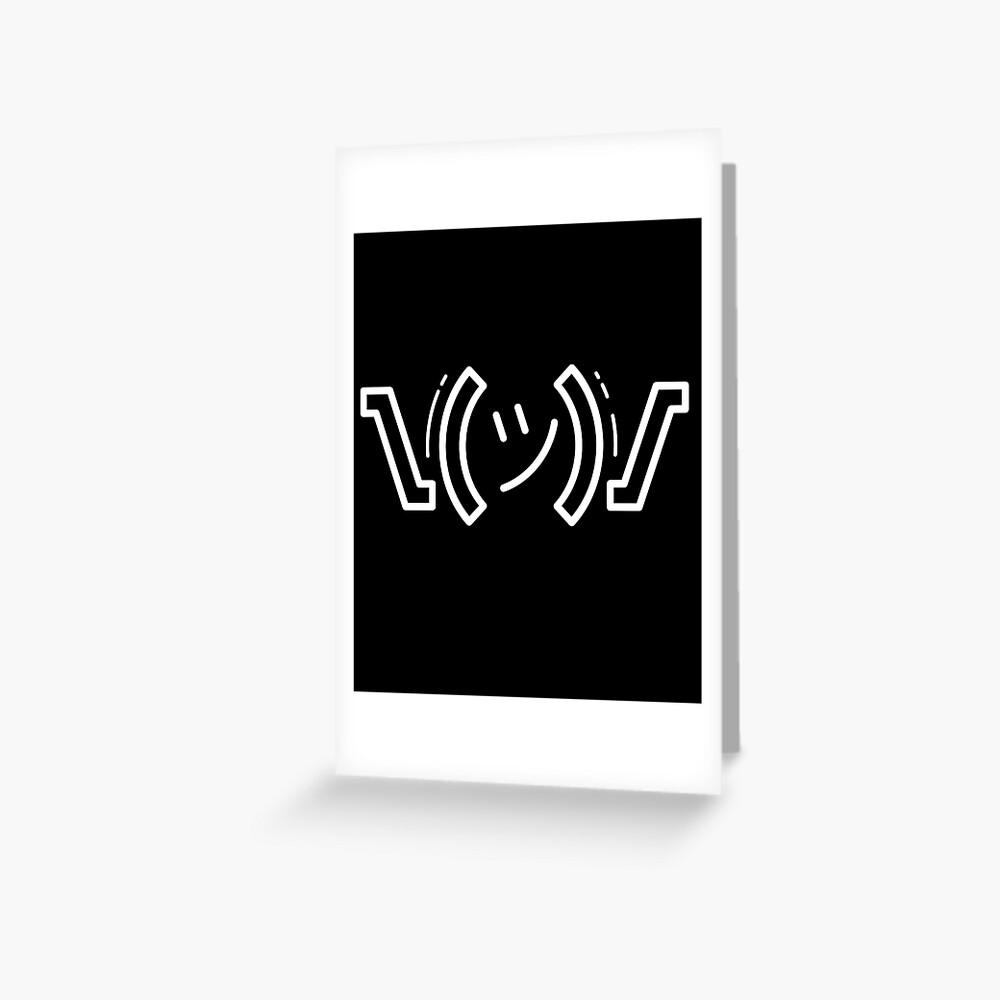 "Shrug Emoji | Funny Coding/Coder Meme" Greeting Card for Sale by ...