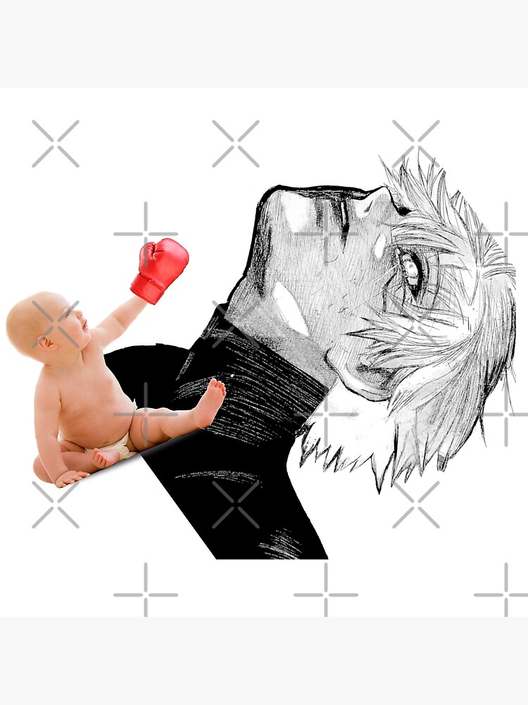 "SO SAD: kaneki KEN getting punched by a baby with boxing gloves" Art ...