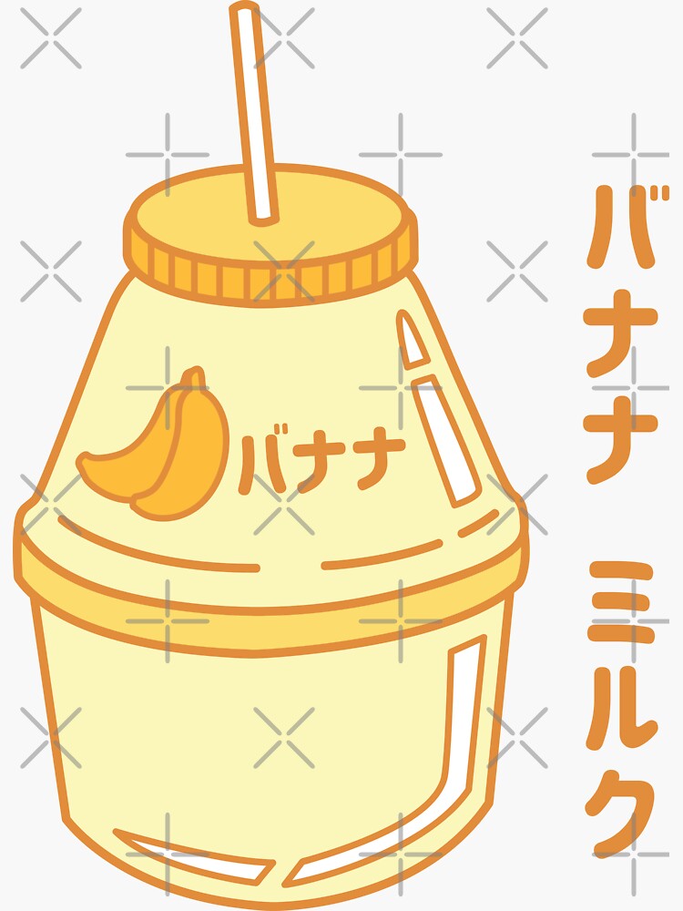 "Banana Milk" Sticker for Sale by spacedowl | Redbubble