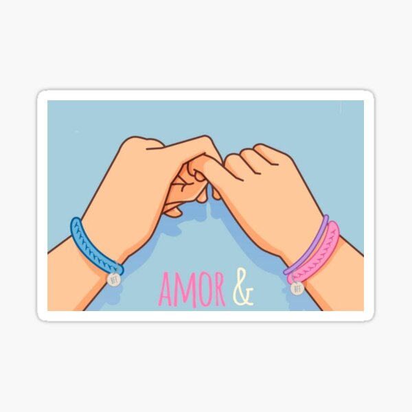 "Amor amistad" Sticker for Sale by Inkrebel | Redbubble