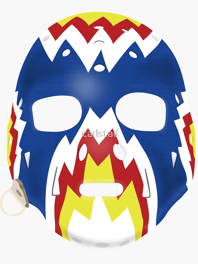 "Classic Goalie Masks - Doug Favell - Colorado Rockies" Sticker for ...
