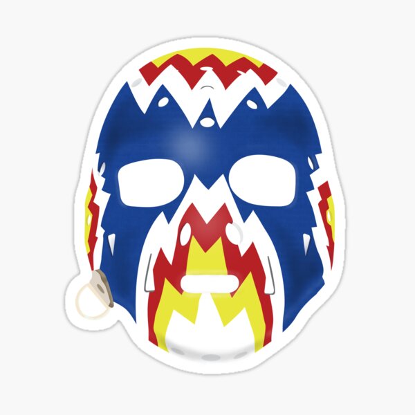 "Classic Goalie Masks - Doug Favell - Colorado Rockies" Sticker for ...