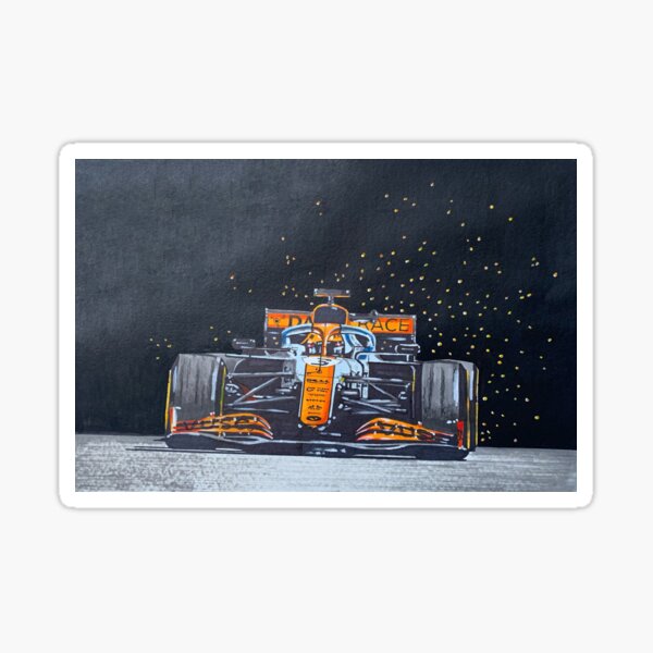 "Daniel Ricciardo, Mclaren F1" Sticker for Sale by DaroArt | Redbubble