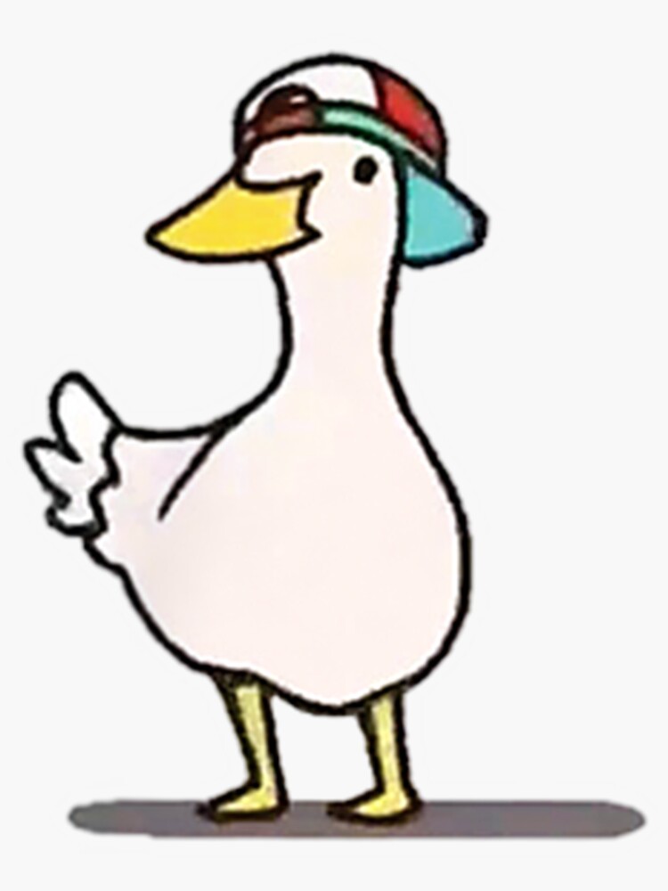 " Dancing Duck With Hat" Sticker for Sale by lilaez7 | Redbubble