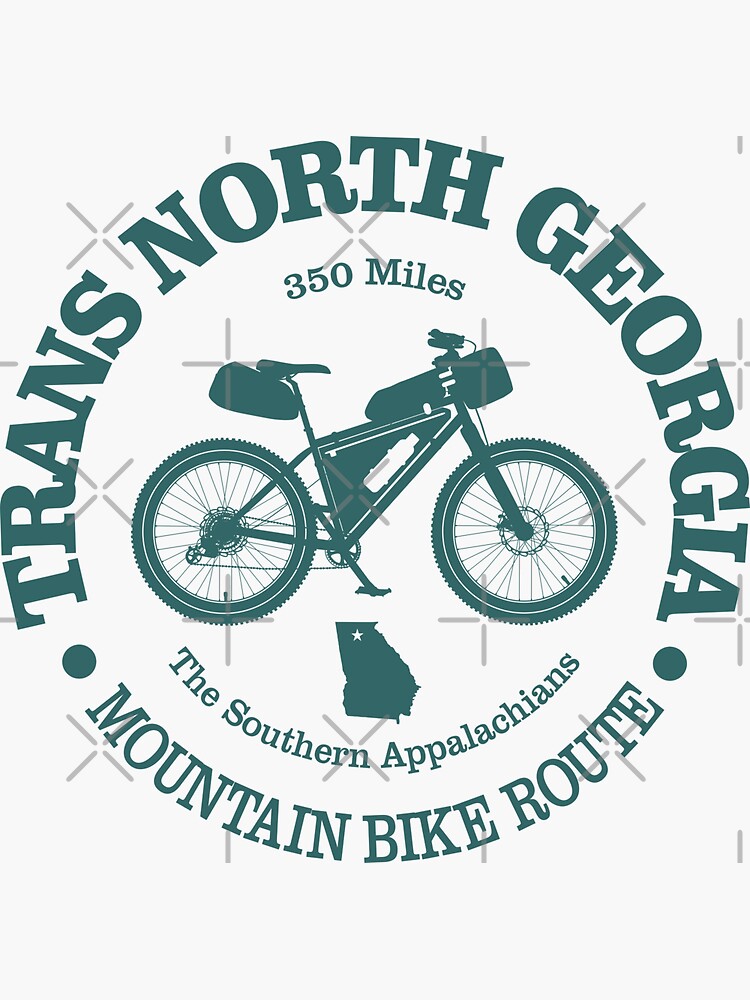 "Trans North Georgia (MTB)" Sticker for Sale by curranmorgan | Redbubble