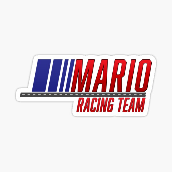 "Mario Racing Team" Sticker for Sale by dalton-designs | Redbubble