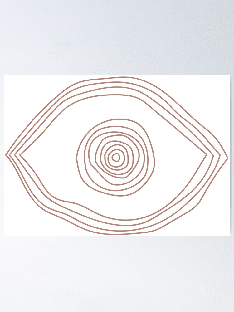 "Evil Eye Line Art" Poster by ELoganDesigns | Redbubble