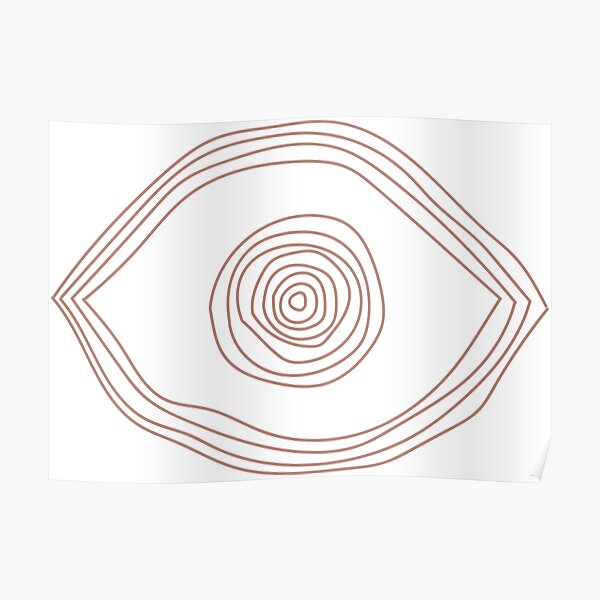 "Evil Eye Line Art" Poster by ELoganDesigns | Redbubble