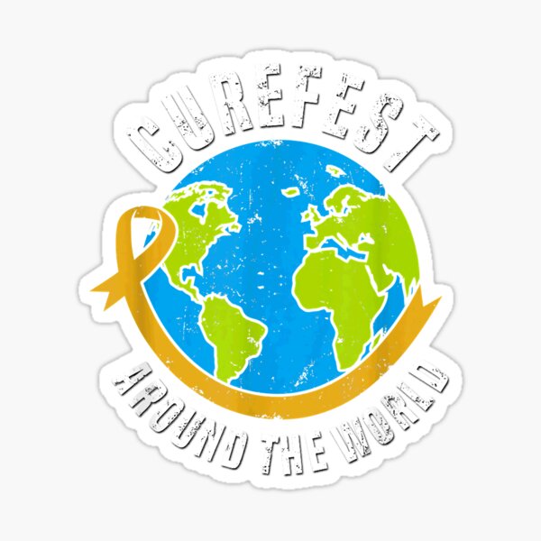 "CureFest Around the World - Globe Design" Sticker for Sale by ...
