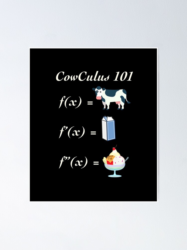 "Cowculus " Poster for Sale by TheUnknown93 | Redbubble