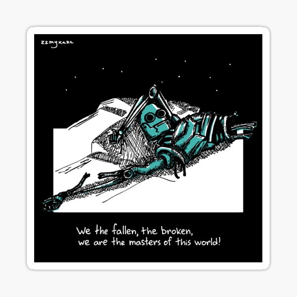 "The Fallen" Sticker for Sale by zzmyxazz | Redbubble