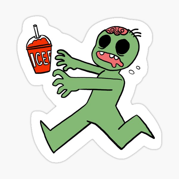 "Zombie Slush" Sticker for Sale by Elligatorr | Redbubble