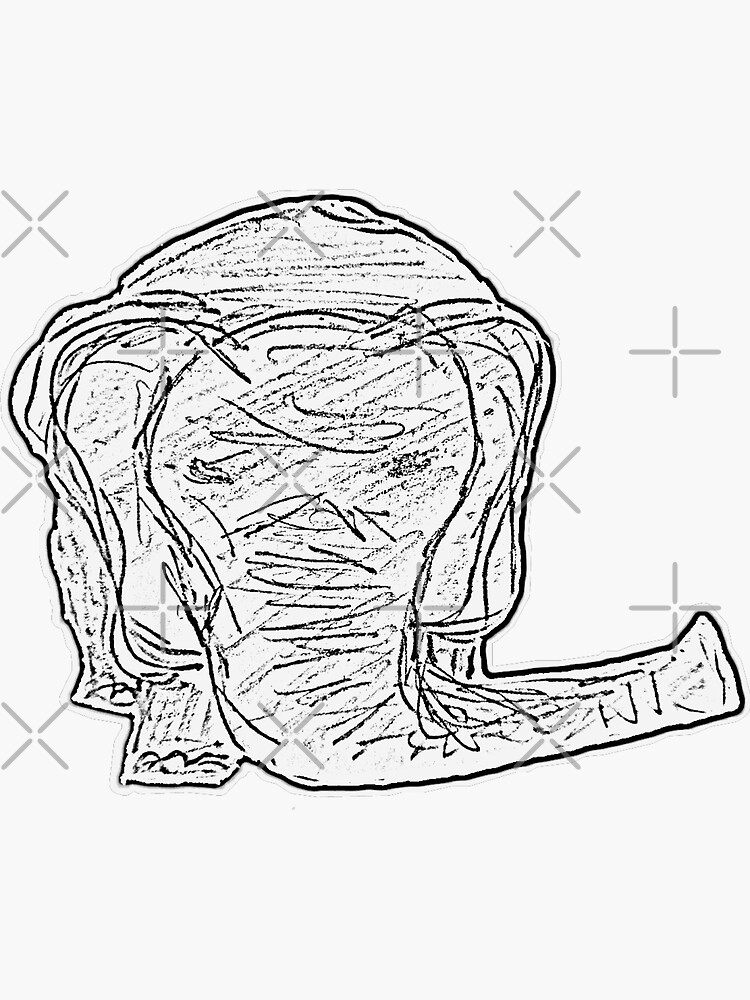 "The Angry Elephant" Sticker by RHINOBUCK | Redbubble
