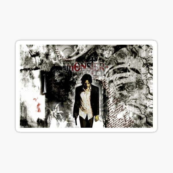"Monster Anime Cover Art" Sticker for Sale by KunalBruh | Redbubble